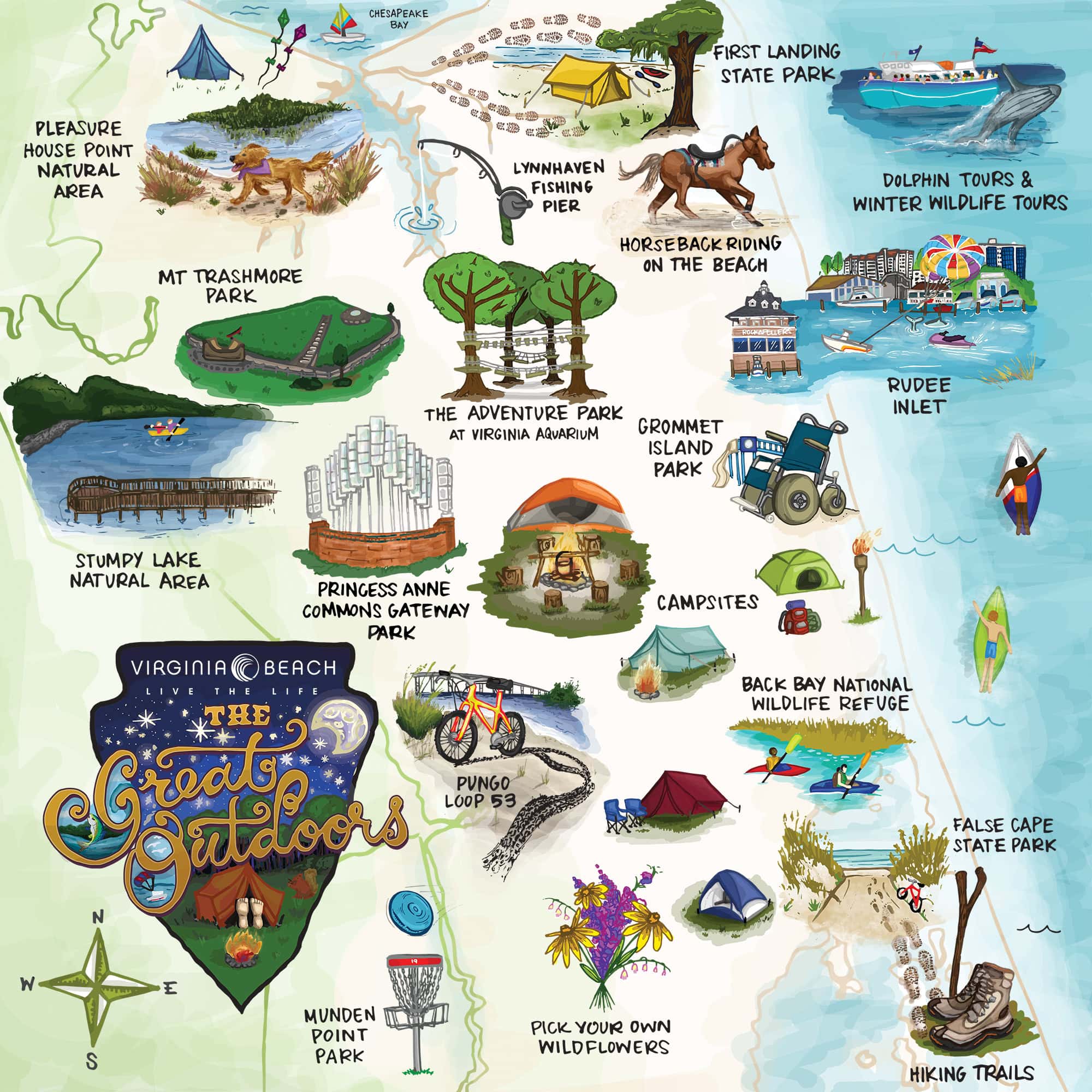 Virginia beach map of attractions 60 photos - Morilly.com